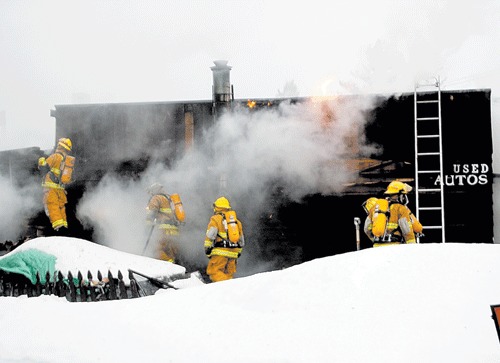 Fire contained to auto shop | News, Sports, Jobs - Lake Placid News